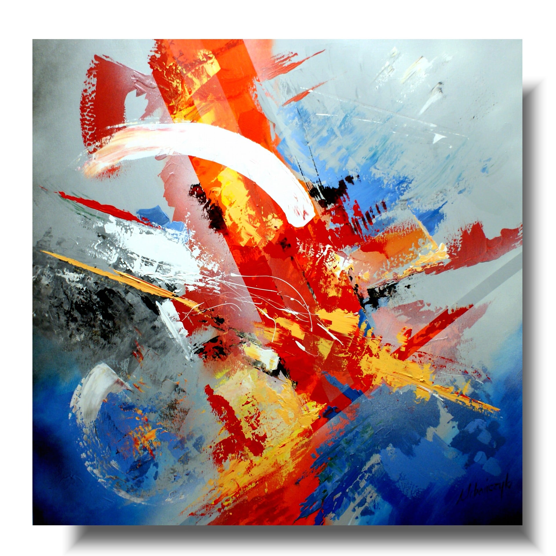 Abstrakcja duży obraz wolność obrazy ręcznie malowane farbami 1599A