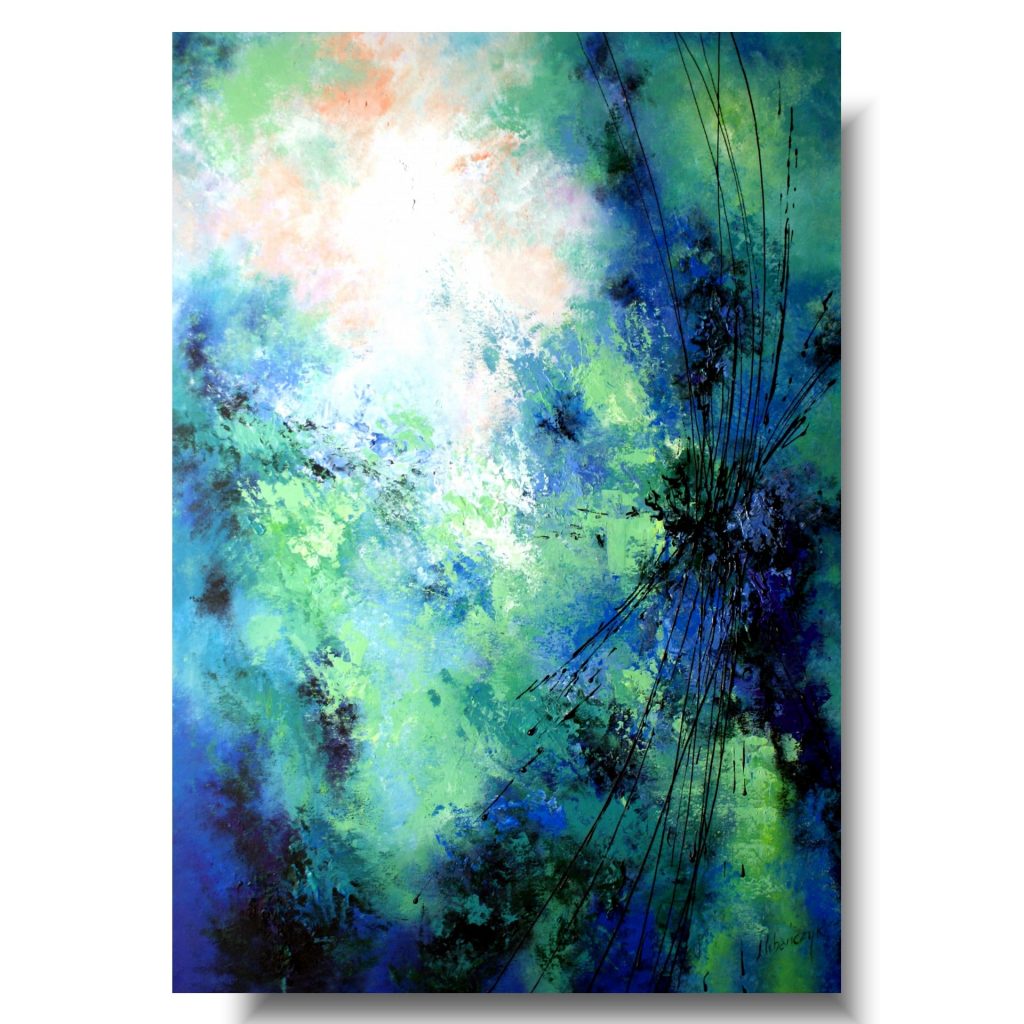 Duża abstrakcja błogość nowoczesne obraz 1617A