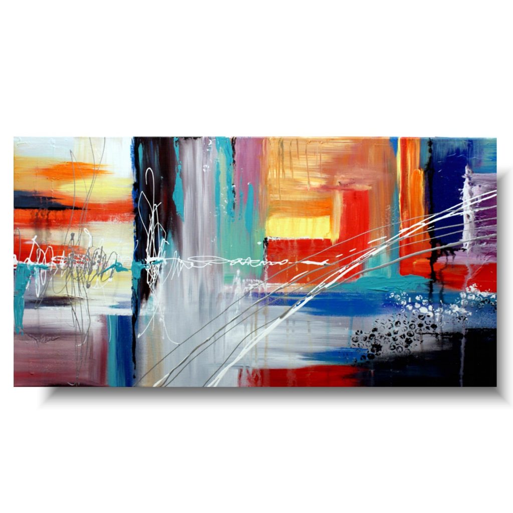 Nowoczesna abstrakcja obraz barwny powiew obrazy 1035A