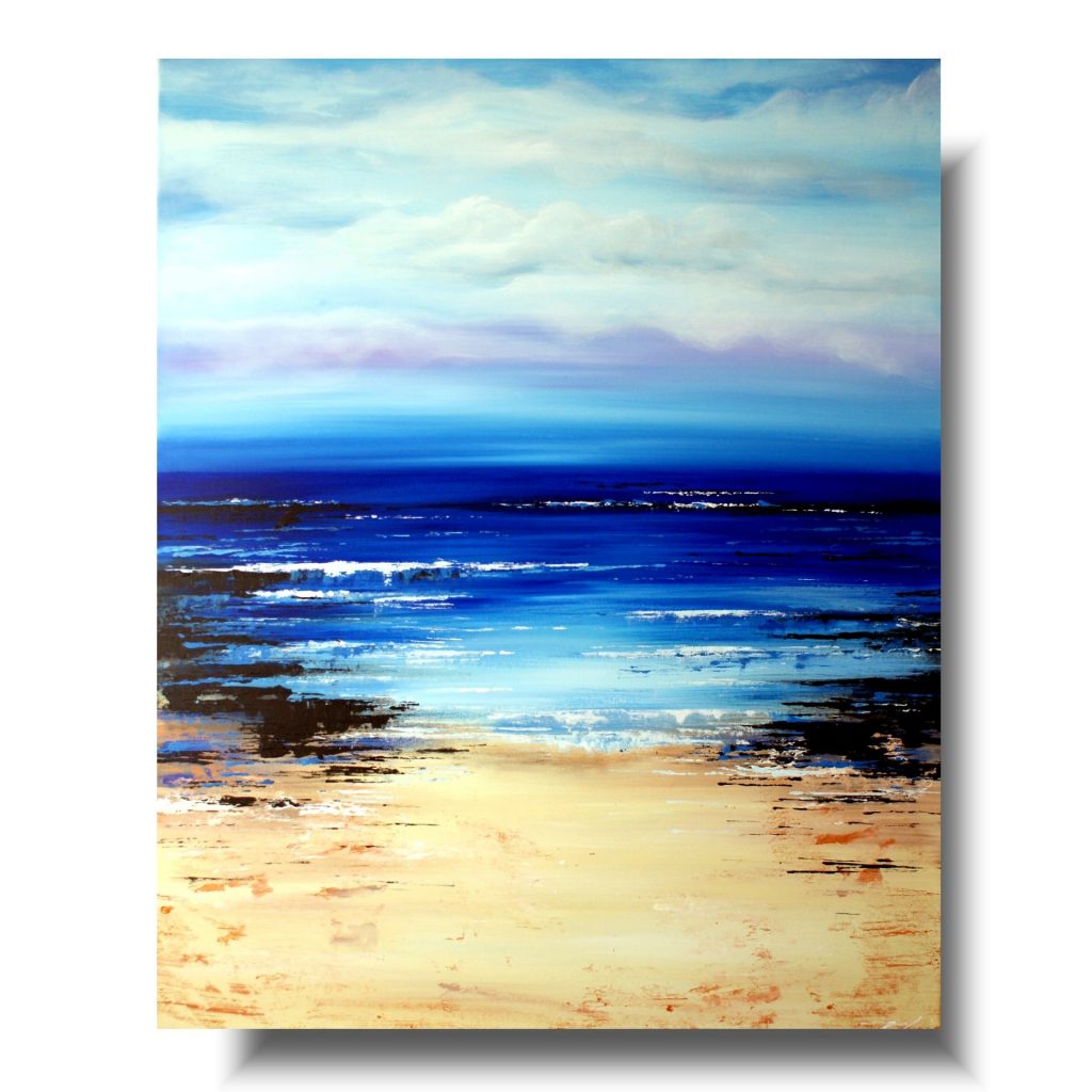 Obraz marynistyczny piaszczysta plaża obrazy malowane 1772A
