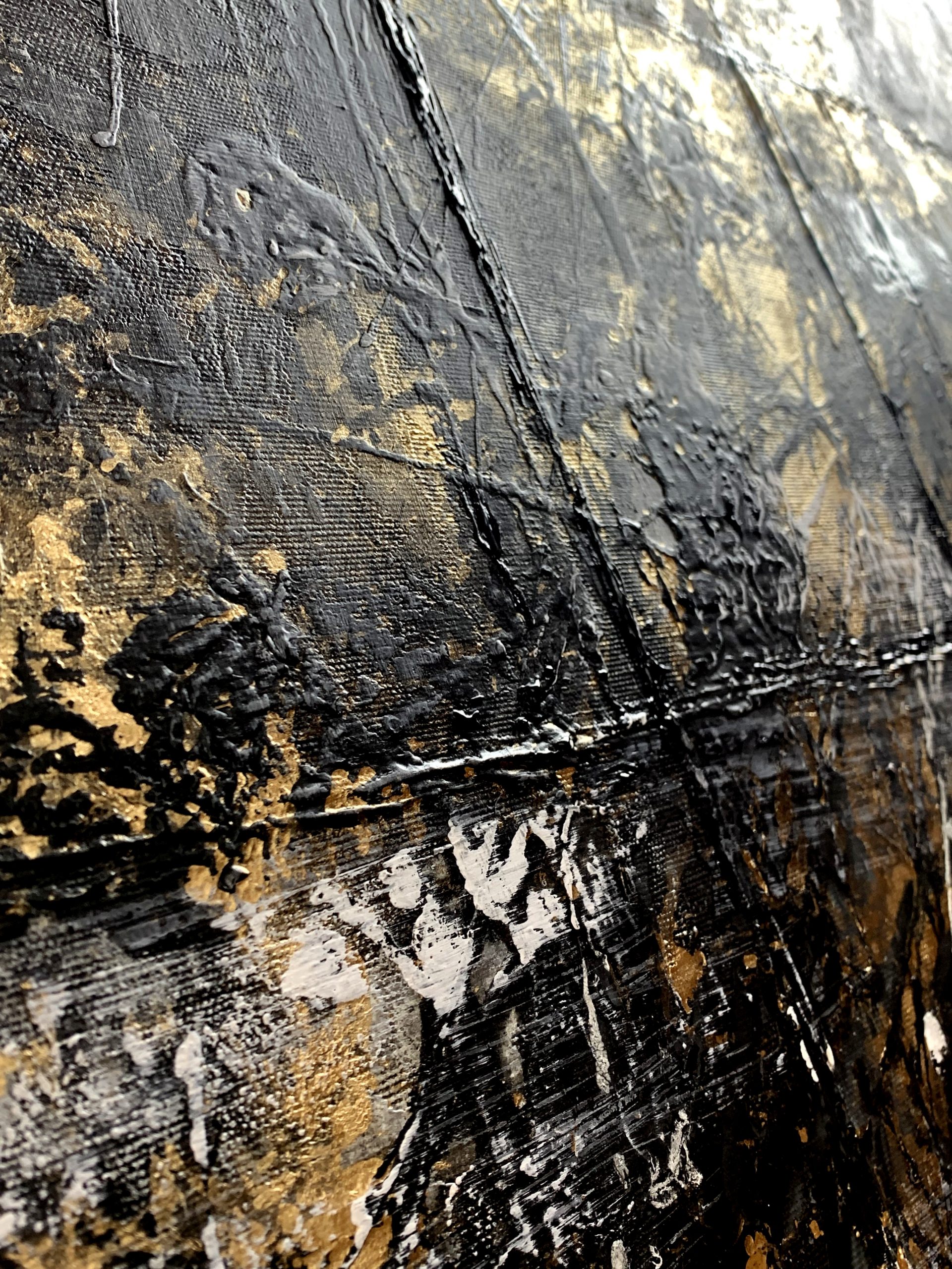 Duży obraz abstrakcja kwadratowa obrazy strukturalne 2000A