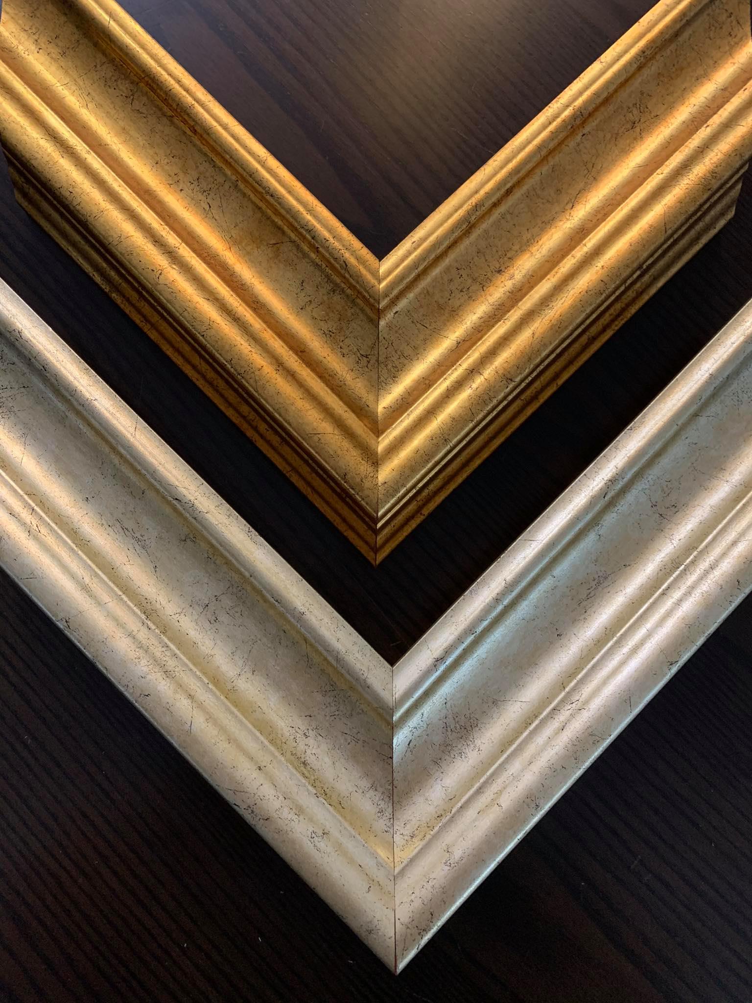 Szampańska rama do obrazu klasyczna z przetarciem P931/01