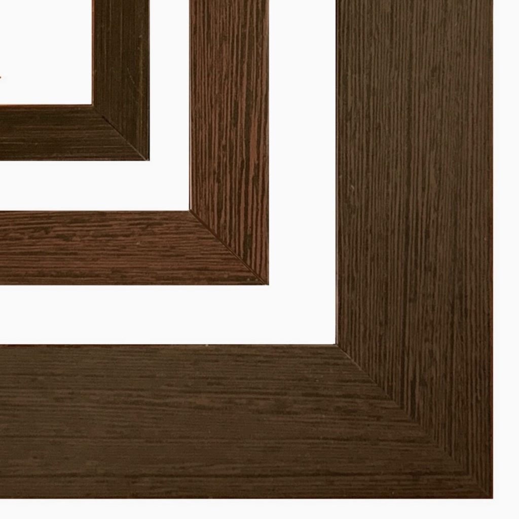 Rama do obrazu wenge prosta struktura drewna SA19