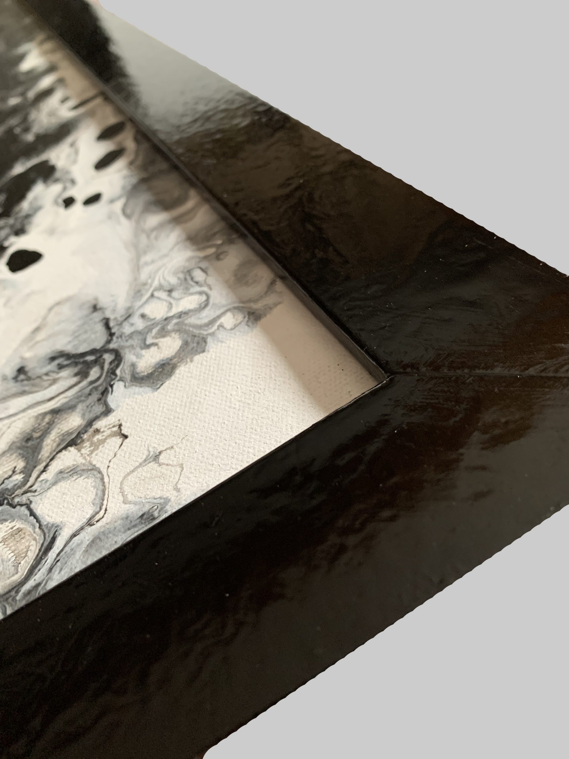 Czarno biały obraz abstrakcja otchłań wszechświata 2086A