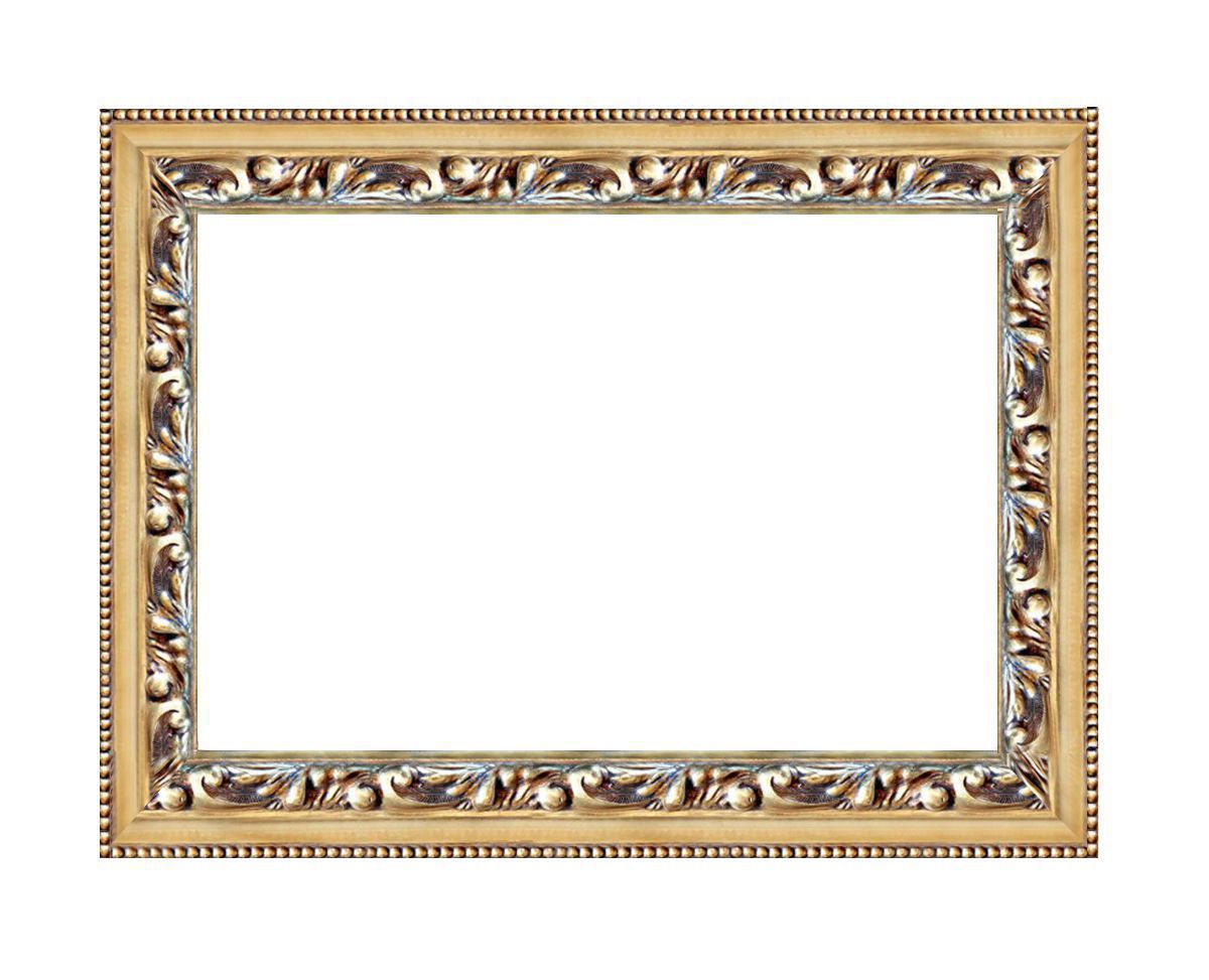 Rustykalna rama do obrazu szeroka ozdobna złota SA38