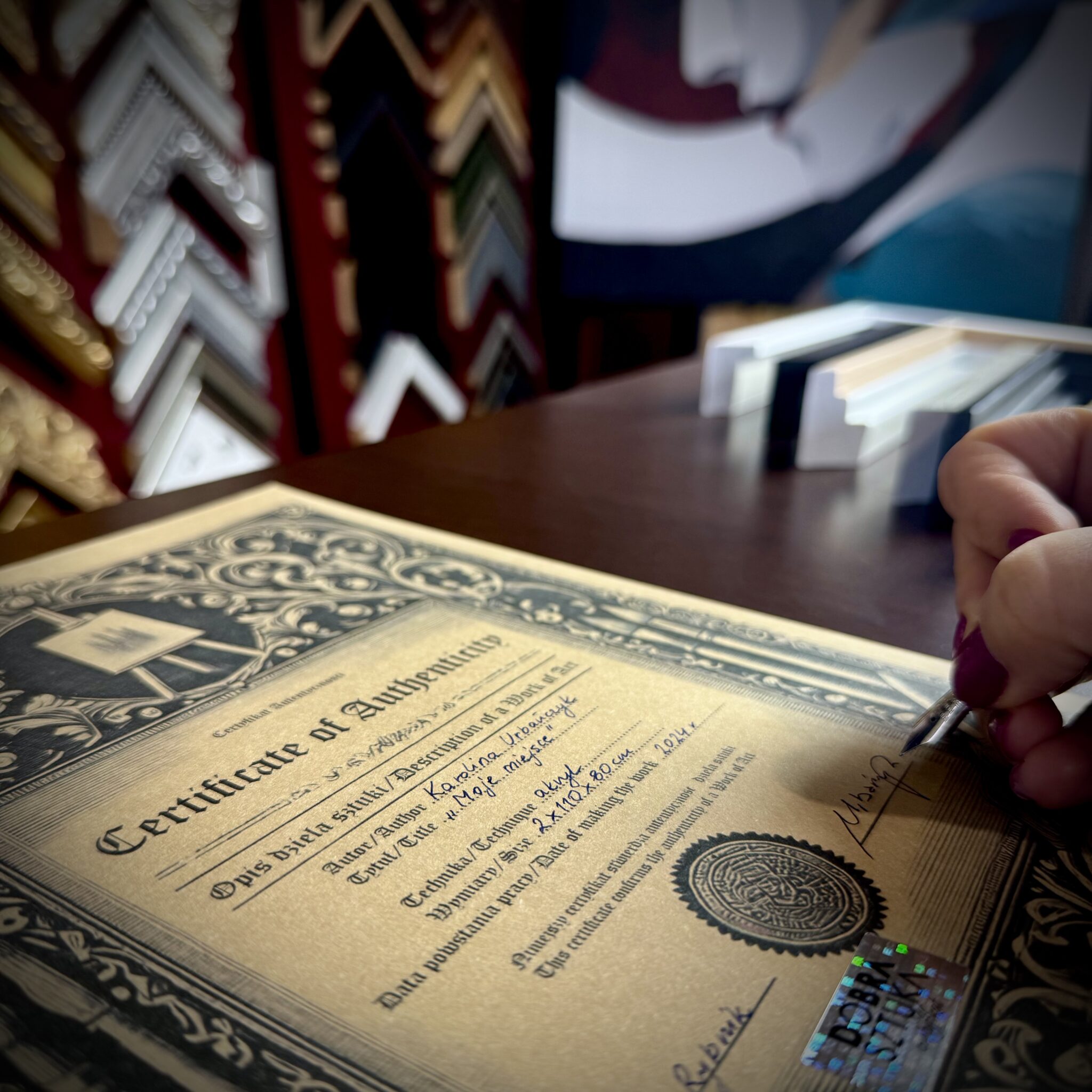 Obraz nowoczesny kolorowy portret "Rozdarcie" 2339A