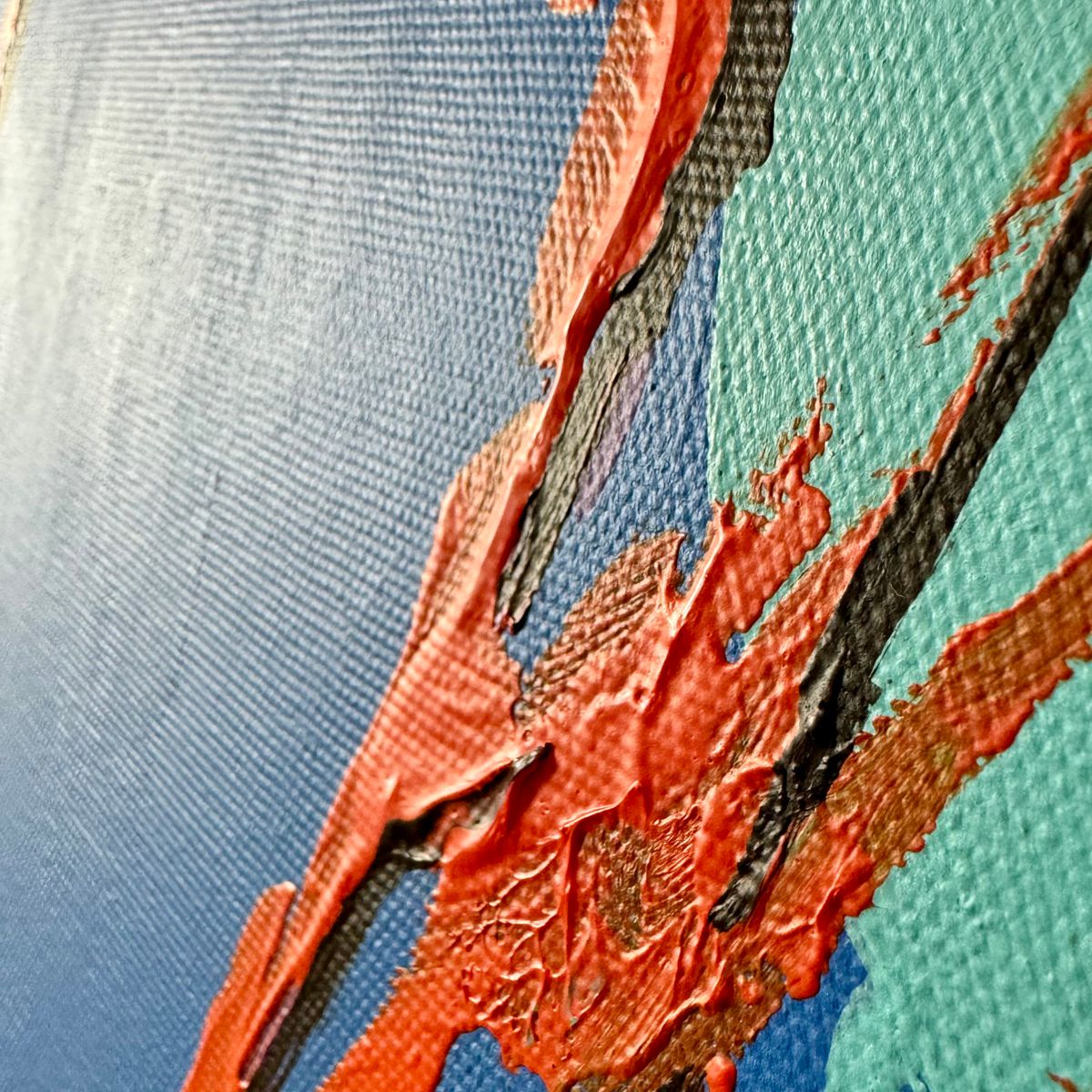 Obraz nowoczesny kolorowy portret "Rozdarcie" 2339A