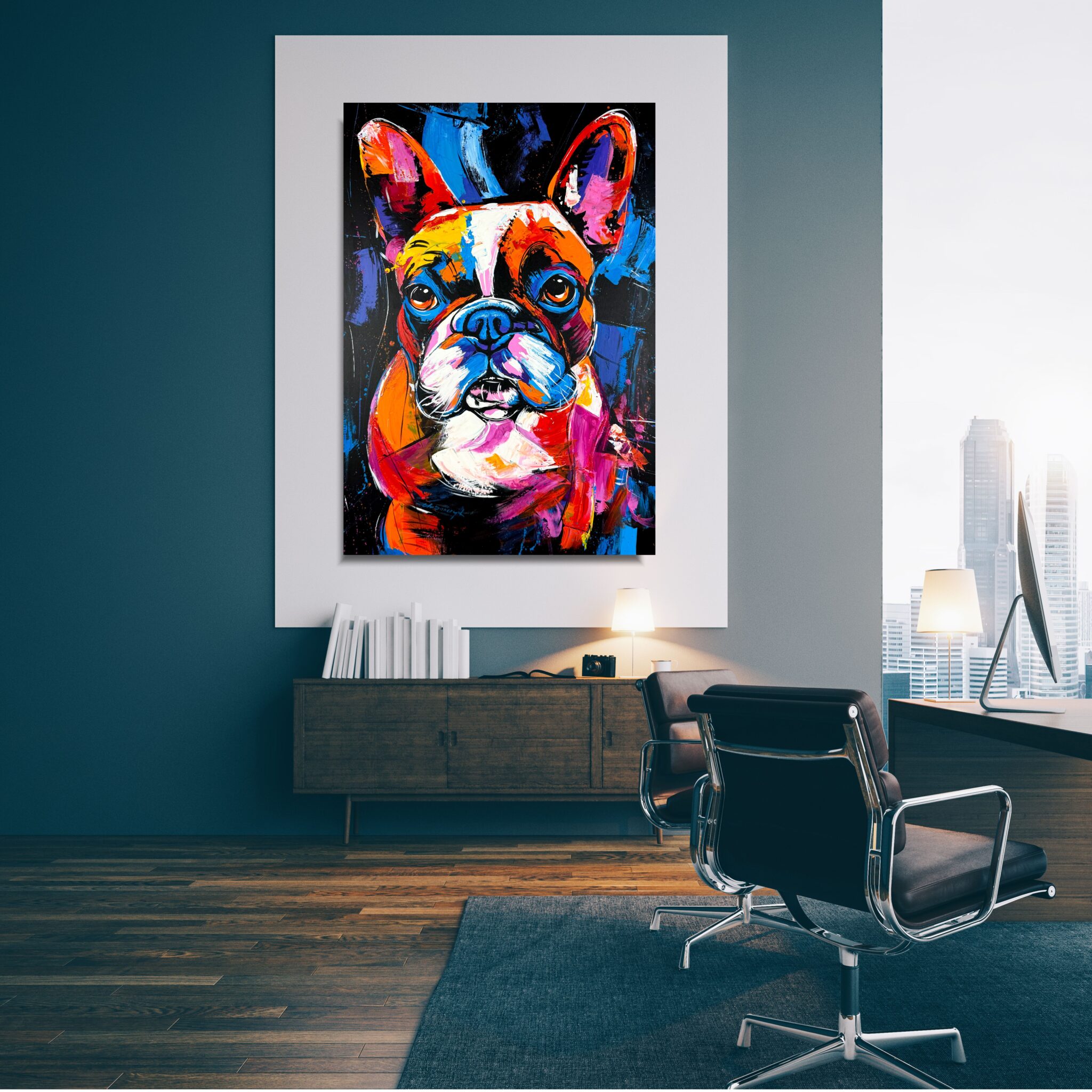 Obraz nowoczesny kolorowy portret "Rozdarcie" 2339A